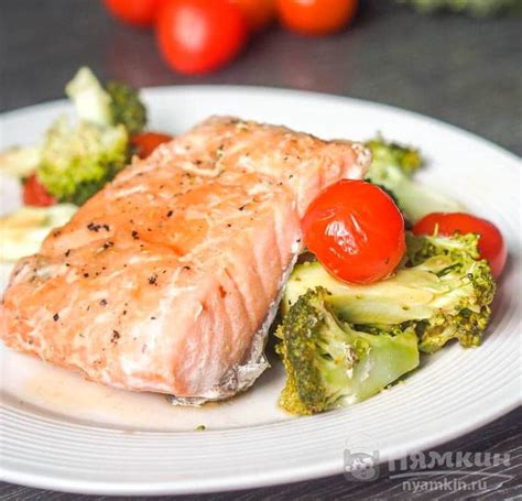Красная рыба в духовке с овощами рецепт пошаговый с фото - Nyamkin.RU