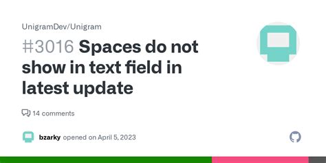 Spaces Do Not Show In Text Field In Latest Update · Issue 3016