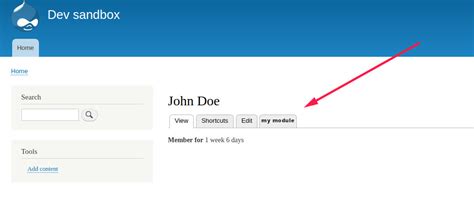 Create Custom Menu Tab On A Users Profile Page In Drupal 8 Stack Overflow