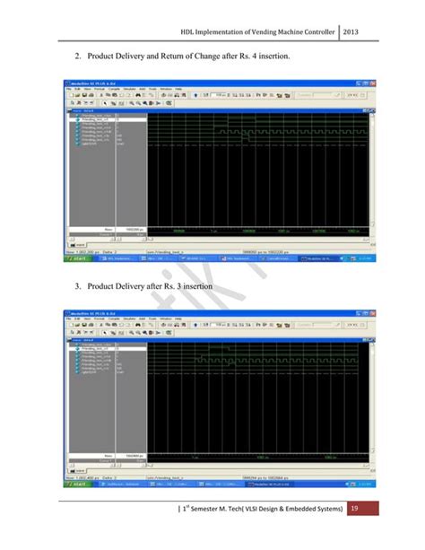 hdl implementation of vending machine report with verilog code docx