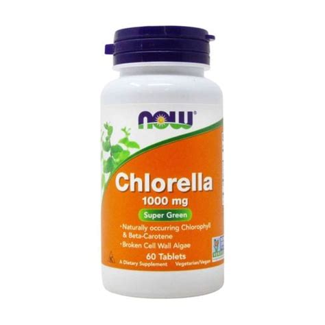 Диетическая добавка в таблетках NOW Foods Chlorella Хлорелла 1000 мг ...