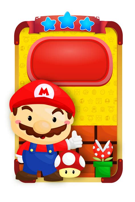Etiqueta Escolar Mario Bros Origamiami