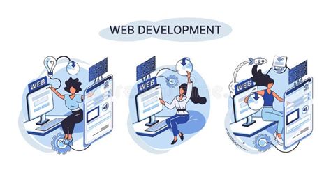 Web Development Coding And Programming Creation Digital Software
