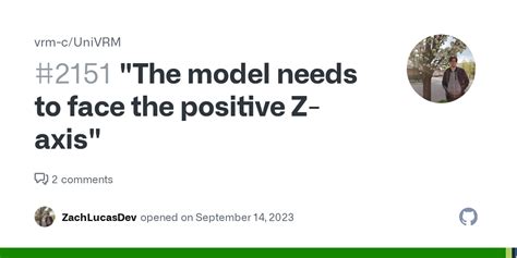 The Model Needs To Face The Positive Z Axis · Issue 2151 · Vrm C