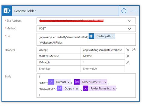 Rename SharePoint Folder Using Power Automate