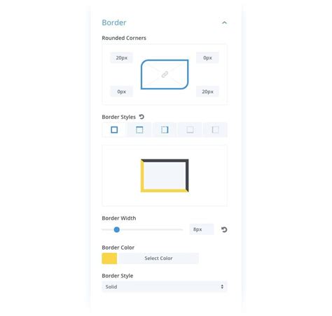 divi feature update advanced border options for all modules rows and