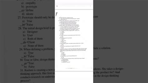 Vtu 1st Year Innovative Design Thinking [21idt29] Solved Model Question Paper Set 1 2021