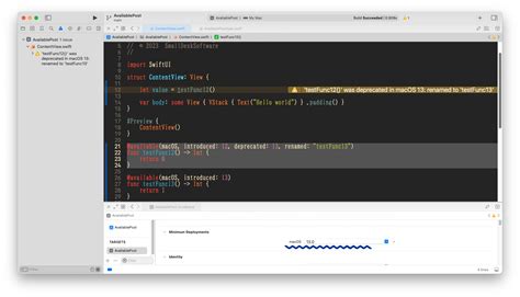 Swift available を指定して使用開始非推奨廃止 情報を付与する SmallDeskSoftware