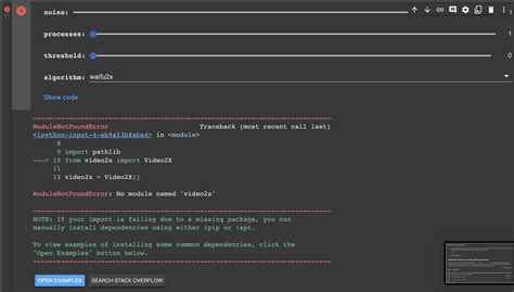 Google Collab Template Modulenotfounderror No Module Named Video X Issue K Yt X