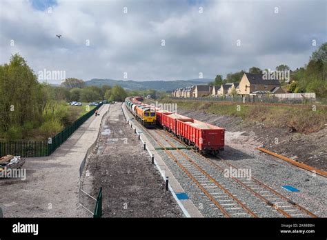 Freightliner Class 66 Locomotive At The Extended Buxton Up Reception