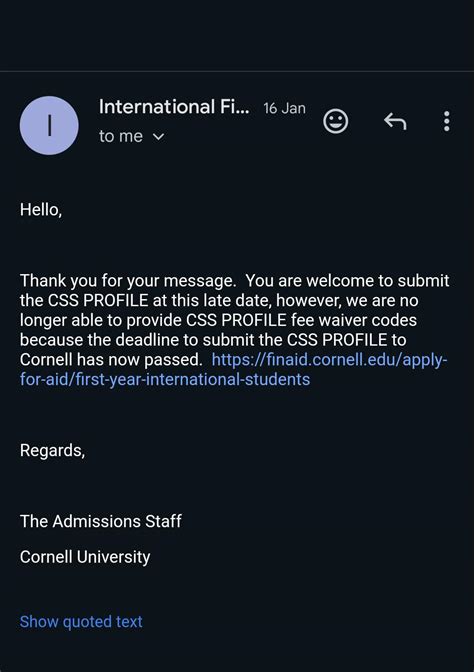 Please If Any Of You Have A Css Profile Fee Waiver Id Be Thankful Rintltousa