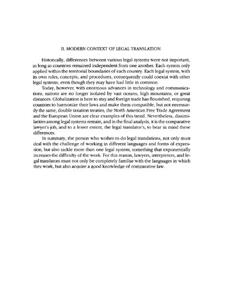 Modern Context Of Legal Translation Pdf