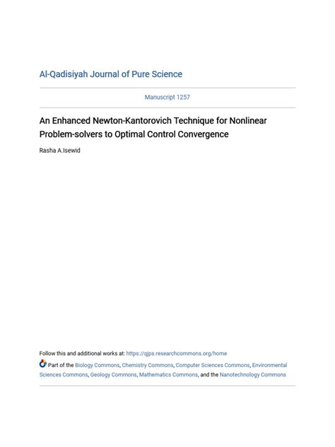 An Enhanced Newton Kantorovich Technique For Nonlinear Problem So Pdf