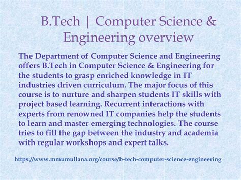 Ppt Btech Computer Science And Engineering Powerpoint Presentation Id12842663