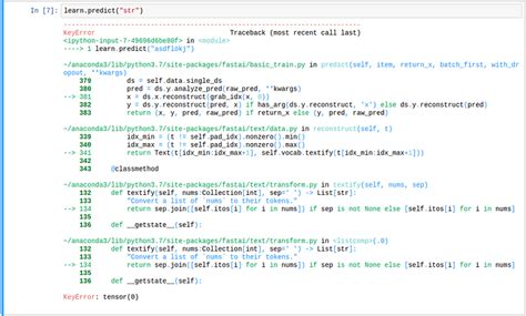NLP Prediction KeyError Tensor Fastai Fast Ai Course Forums