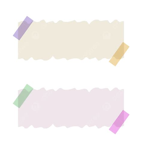 고립 된 스티커 테이프에 가로 찢어진 종이 세트 벡터 수평 세트 찢어진 종이 절연 스티커 테이프에 Png 일러스트 및 벡터 에 대한 무료 다운로드 Pngtree