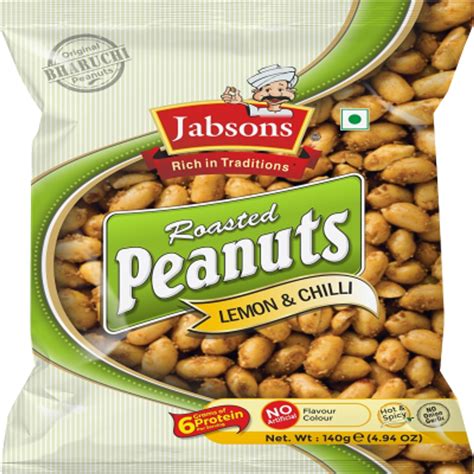 Jabsons Lemon And Chilli Peanuts 140g Nz