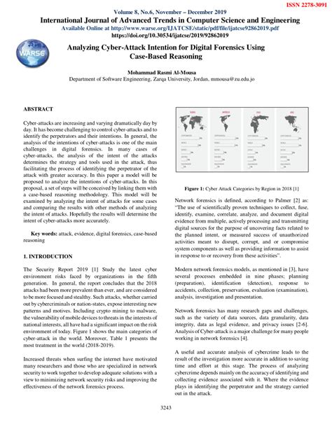 Pdf Analyzing Cyber Attack Intention For Digital Forensics Using Case Based Reasoning