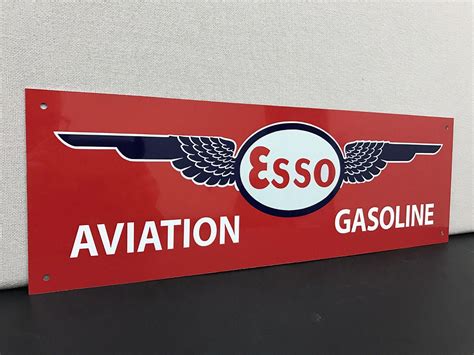 Esso Aviation Reproduction Sign Etsy
