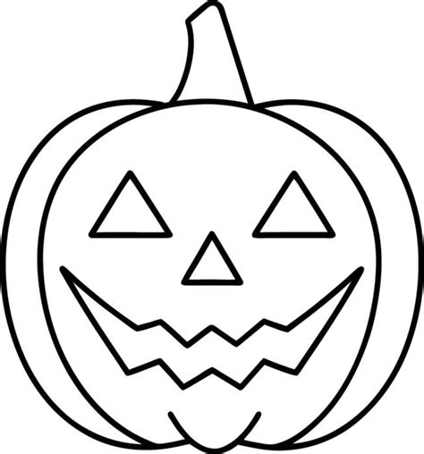 Jack O Lantern Outline Vector Art Icons And Graphics For Free Download