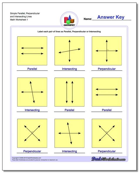 Constructing Parallel And Perpendicular Lines Worksheet Printable Pdf Template
