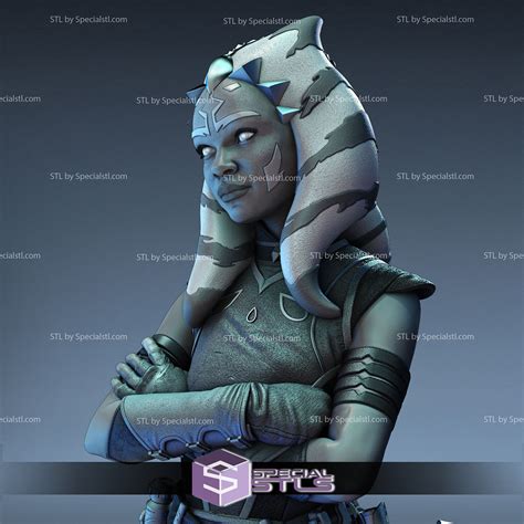 Ahsoka Tano Basic Bust Ready To Print Specialstl