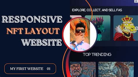 Create My First Responsive Nft Website With Using Html And Css 🥵🔥
