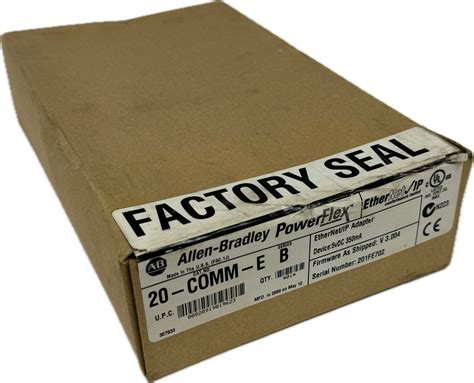 Allen Bradley 20 Comm E Ethernet Ip Adapter Fw V 3 004 New Sealed Surplus Sb Industrial