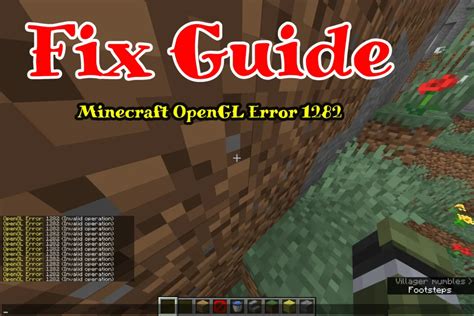 Minecraft Opengl Error 1282 Step By Step Fix Guide Mc Mod Hub