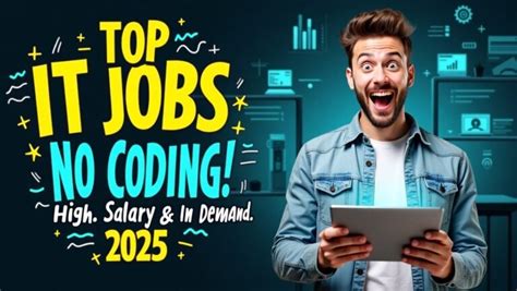💻 top it jobs that don t require coding high salary and in demand 2025