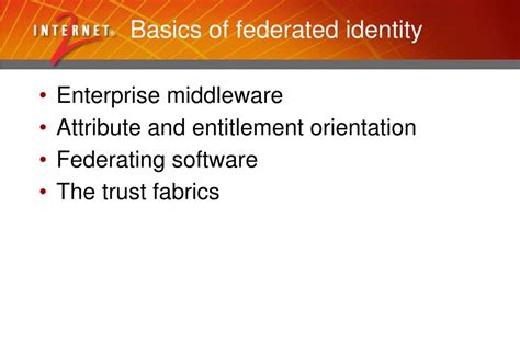 Ppt The Basics Of Federated Identity Powerpoint Presentation Free