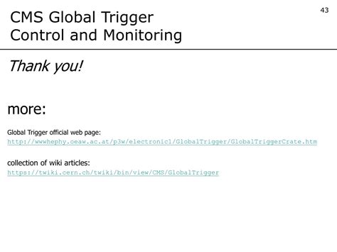 Ppt Cms Global Trigger Control And Monitoring Powerpoint Presentation Id9236566
