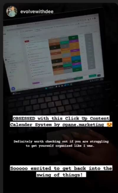 ClickUp Content Calendar System