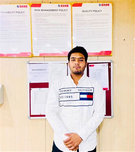 Mohammed Abdulla On Linkedin First Day Of Internship At Exide