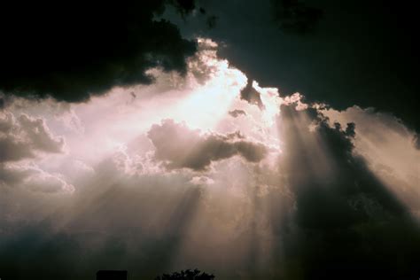 Sun Rays Breaking Through Clouds