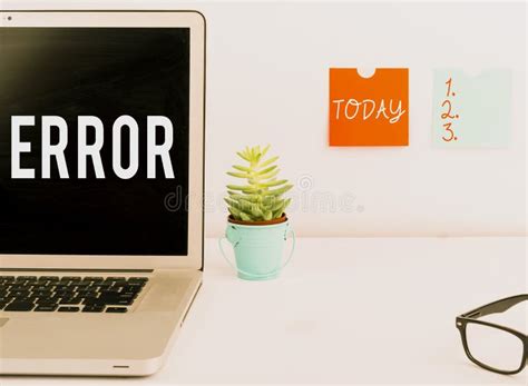 Sign Displaying Error Business Overview Failure Or In Deviation From The Intended Performance