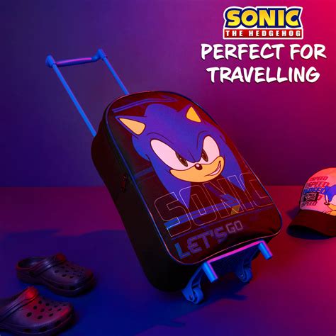Sonic The Hedgehog Suitcase Foldable Trolley Bag For Sale