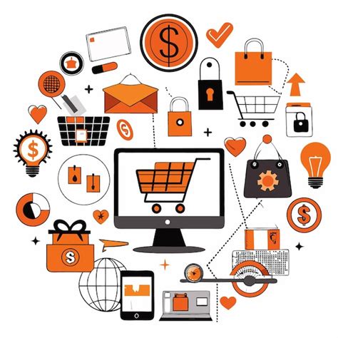 Ecommerce Product Creative Doodles Vector Set Premium AI Generated Vector