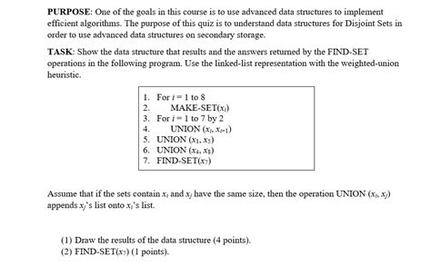 Solved Purpose One Of The Goals In This Course Is To Use