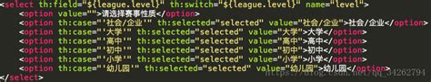 Thymeleaf的下拉框select Option回显选中option Thvalue Csdn博客