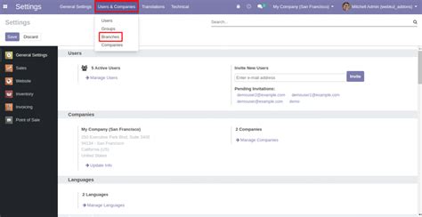 Odoo Multi Branch Base Odoo Base Multi Branch Odoo Multiple Branch