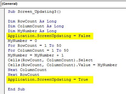 Application screenupdating vba excel Word и Excel помощь в работе с программами