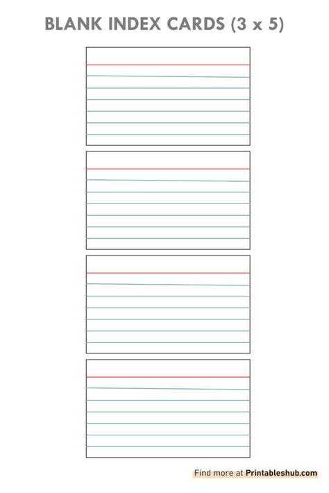 Index Card Template
