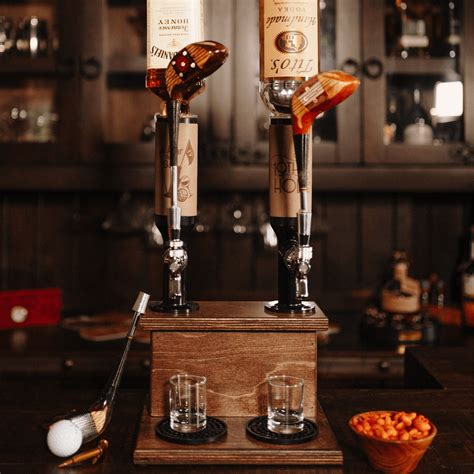19th Hole Double Whiskey Tower 1 Selling Liquor Dispenser Whiskey