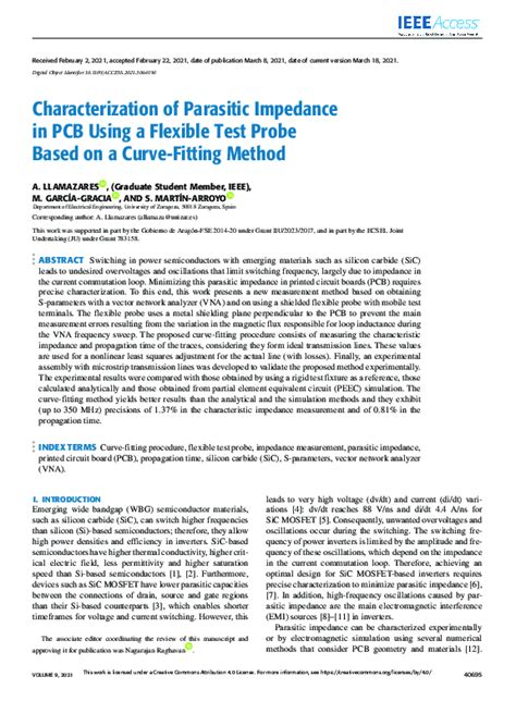 Pdf Characterization Of Parasitic Impedance In Pcb Using A Flexible