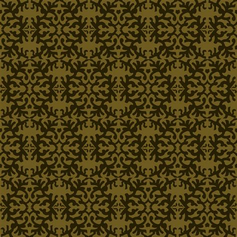 Gokd Batik Ornament Background Seamless Pattern Unique Aesthetic Ethnic
