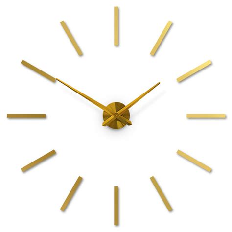 Золотые бесшумные часы настенные 3d декор для гостиной и офиса 80см купить по низкой цене в