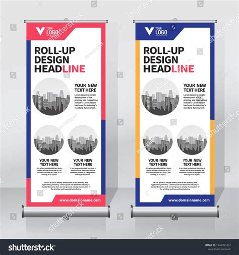 배너 디자인 템플릿 세로 추상 배경 스톡 벡터로열티 프리 1248993367 Shutterstock