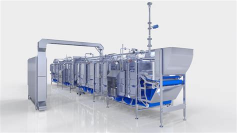 Laitram Machinery Coolsteam® Blue Continuous Steam Nut Pasteurization