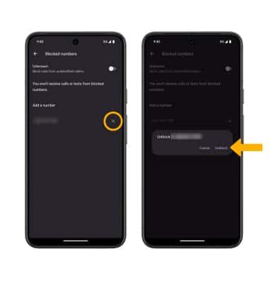 Google Pixel GKWS Block Or Unblock Messages AT T
